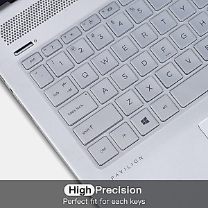 Keyboard Cover for HP Laptop 15.6 15-dw 15-dy 15-da/db 15-ef 15-bs/bw 15t 15z 15t-dy200 15t-dw300 15-db0011dx/HP Pavilion x360 15.6"/HP Envy 17 17.3 17t 17M 17-by 17-bs 17-bw/ca Keyboard Skin, Clear