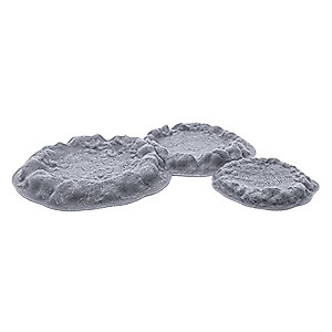 EnderToys Blast Craters, Terrain Scenery for Tabletop 28mm Miniatures Wargame, 3D Printed and Paintable