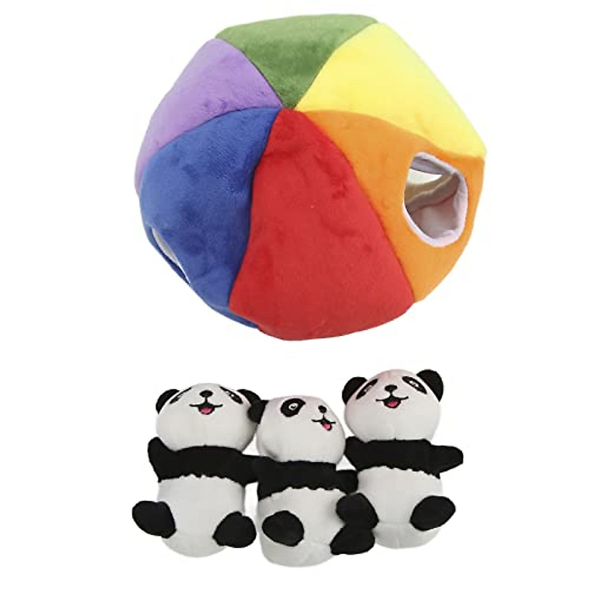 CHICIRIS Hide and Seek Plush Dog Toy, Multiple Colors Squeaky Hide and Seek Activity Plush Toy Exquisite Workmanship for Dogs