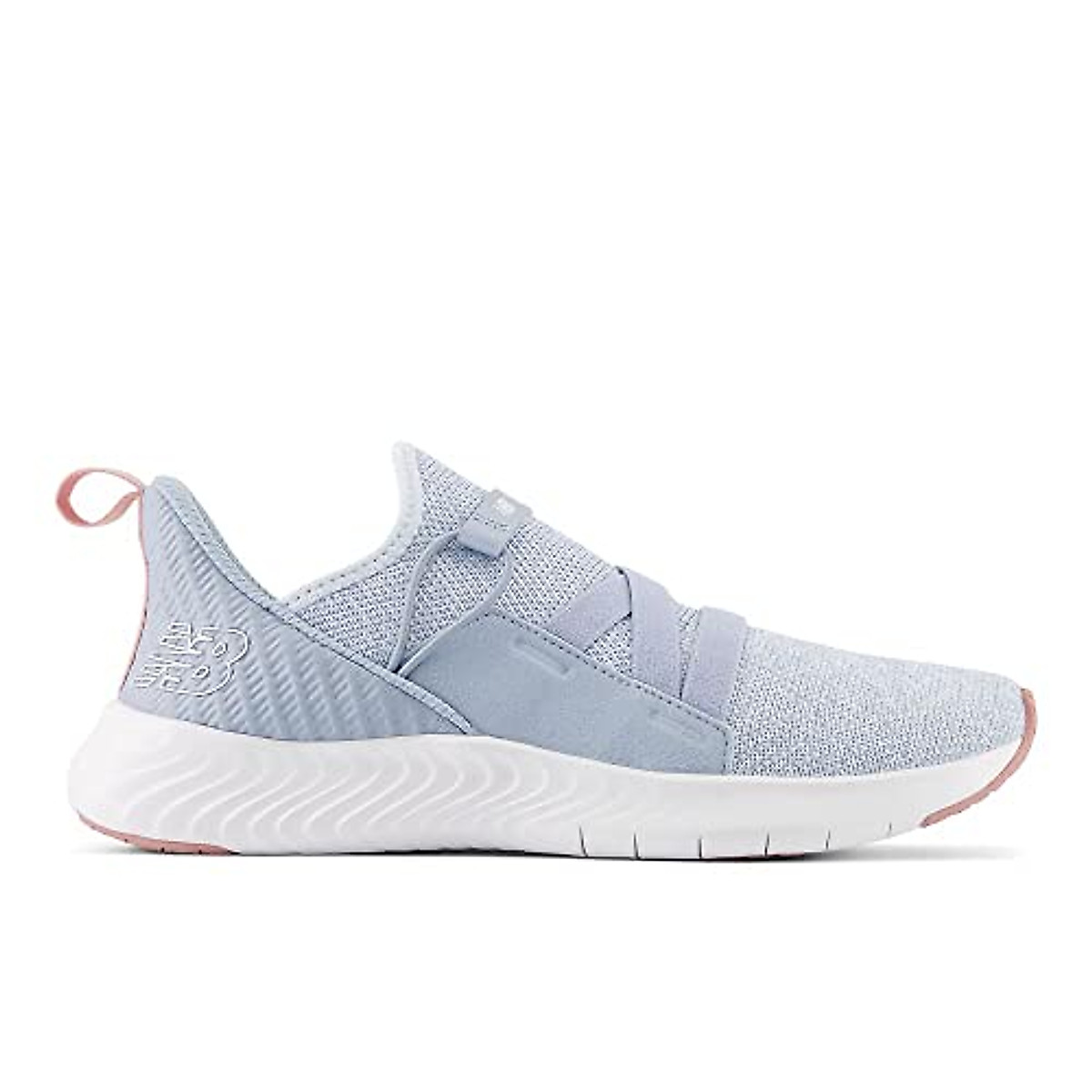 New Balance Women's DynaSoft Beaya V2 Slip-On Running Shoe, Ice Blue/Light Arctic Grey/Pink Moon, 8