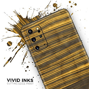 DesignSkinz Gold Standard Zebrawood Protective Vinyl Decal Wrap Skin Cover Compatible with The Samsung Galaxy S20 (Screen Trim & Back Glass Skin)