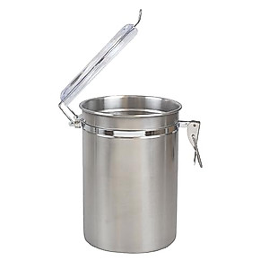 Home Basics 4 Piece Stainless Steel Canister Set,Silver
