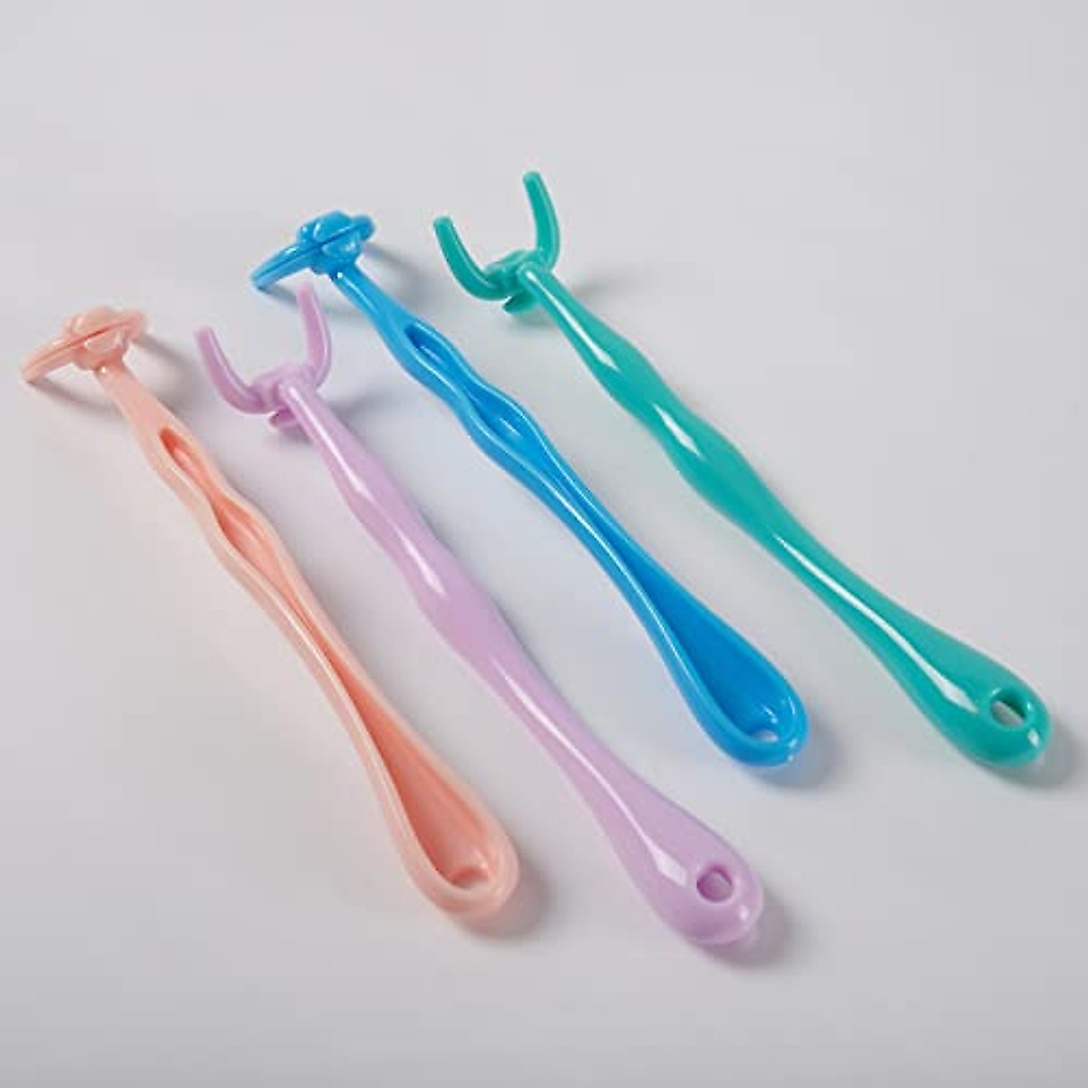 Reusable NO-Waste Dental Floss Handle 1 Counts for Adults and Kids Teeth Cleaning Interdental Brush Unflavored Floss Picks Colorful Design floas Holder Flosser