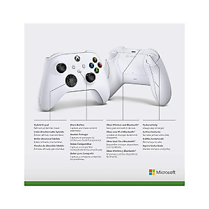 Microsoft Xbox Series S or X Wireless Controller Robot White plus VGSION battery