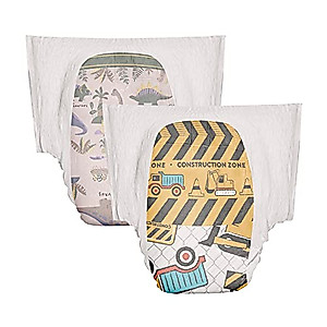 The Honest Company Clean Conscious Training Pants | Plant-Based, Sustainable Diapers | Rompin' & Stompin' + Diggin' It | Size 4T/5T (38+ lbs), 57 Count