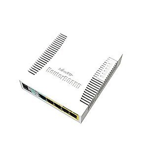 MikroTik RB260GSP 5-Port Gigabit Ethernet Switch (CSS106-1G-4P-1S)