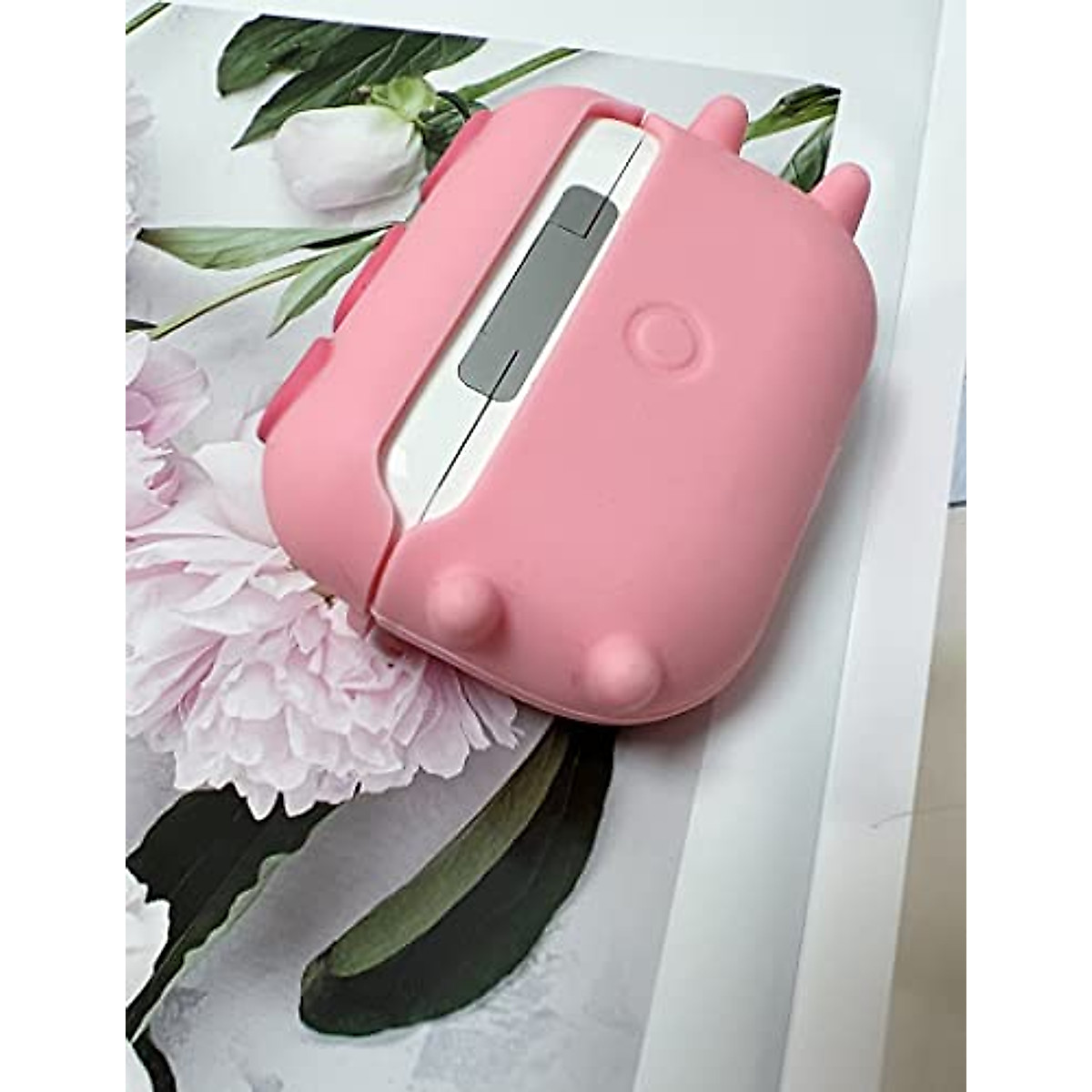 Cute Case Design for Apple AirPods Pro Anime Animal Cool Kawaii Cover Silicone Shell Anti-Fall Cases for AirPods Pro 2019 with The Carabiner for Men Women (Airpods Pro, Cute Piggy)