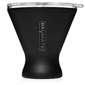 BrüMate MargTini 10oz Martini Margarita Tumbler - Made With Vacuum-Insulated Stainless Steel (Matte Black)