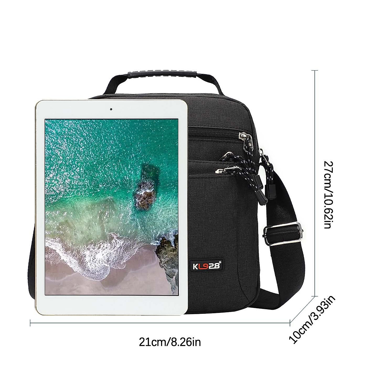 KL928 Men's Messenger Bag - Crossbody Shoulder Bags Travel Bag Man Purse Casual Sling Pack for Work Business