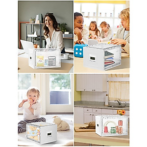 Time Lock Box for Medication, Phone Jail Lock Box with Timer, Timed Locking Container for Snacks Kitchen Food Safe