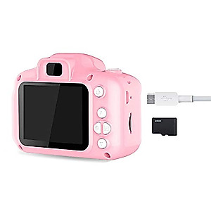 axGear Digital Camera Children Toy 1080P Pink Kids Video Record Support 32G Memory Card