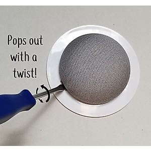 Mount Genie Simple Built-in Wall Mount for Google Nest Mini (2nd Gen) | Award Winning Design | Improves Sound and Appearance | Designed in USA (1-Pack)