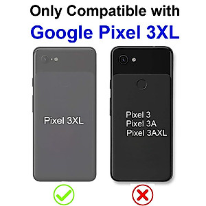 Google Pixel 3 XL Clear Shock Proof Case with 4 Reinforced Corner Cushions Soft TPU Silicone Shock Absorption Bumper Pixel 3XL Cover (Clear)