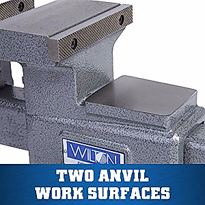 Wilton 5-1/2" Reversible Bench Vise, 6-3/4" & 10-3/4" Jaw Opening, 360° Swivel Base (4550R)
