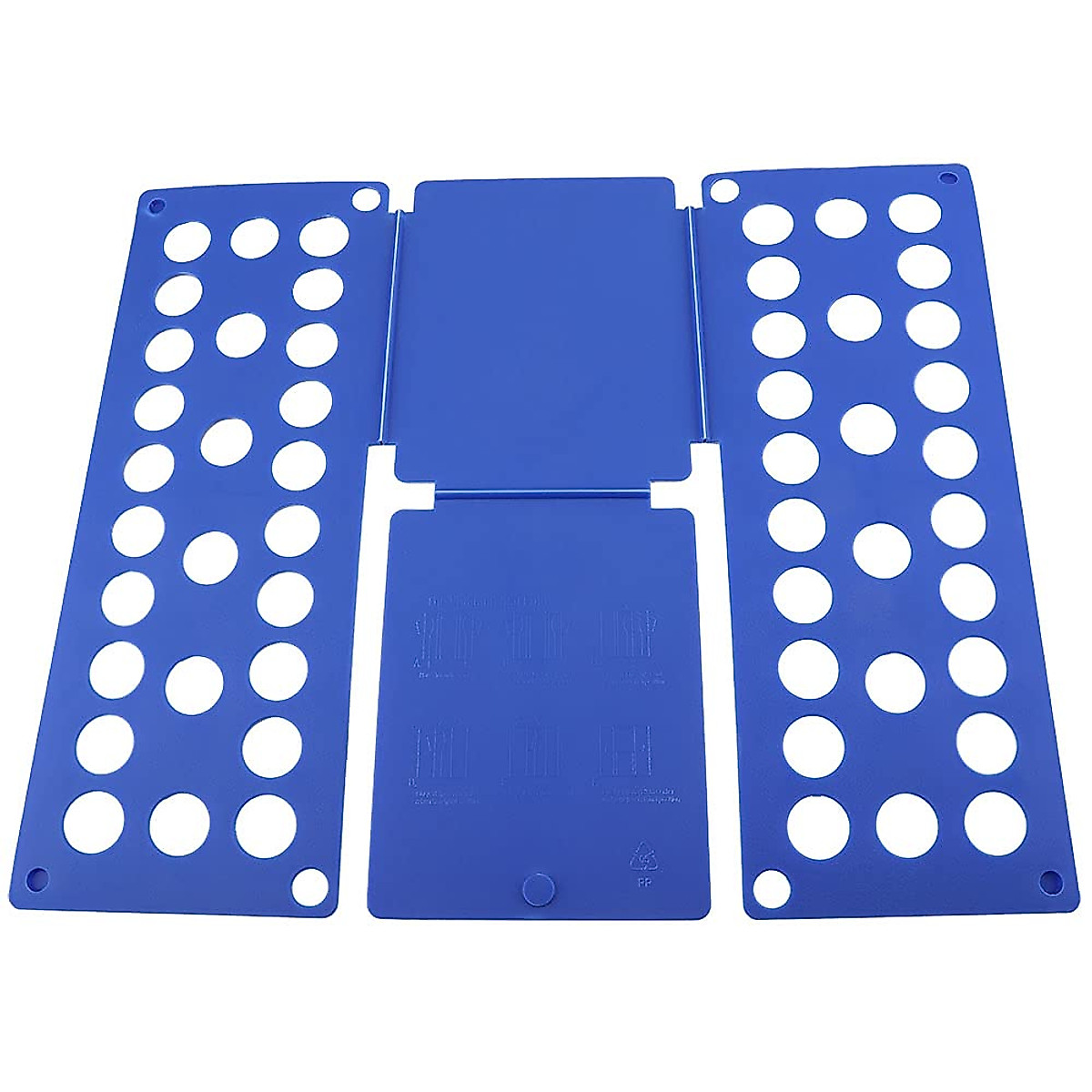 GLOGLOW Clothes Folder, 3 Steps Fast Efficient Folding Board T Shirt Folder Assemblable Clothing Folders Boards for Pants Towels Shirt Folder Clothes (Blue)