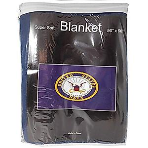 USN United States Navy Emblem 50x60 Inch 50"x60" Throw Blanket Super Soft Plush Fleece