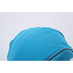Sun Hat, A-SAFETY Adult Men’s Women’s Quick Dry Sweat-Absorbing High Visibility Hat with Neck Sun Shade, Fit for Outdoor Work, Sport, Running, Jogging, Blue