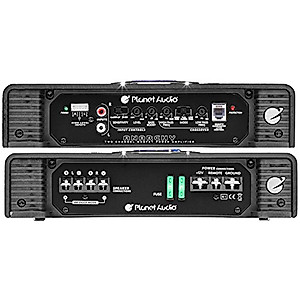 Planet Audio AC2600.2 Anarchy Series Car Audio Amplifier - 2600 High Output, 2 Channel, Class A/B, High/Low Level Inputs, High/Low Pass Crossover, Full Range, Hook Up To Stereo and Subwoofer