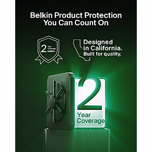 Belkin USB C Hub, 6-in-1 MultiPort Adapter Dock with 4K HDMI, USB-C 100W PD Pass-Through Charging, 2 x USB A, Gigabit Ethernet Ports and SD Slot for MacBook Pro, Air, iPad Pro, XPS and More