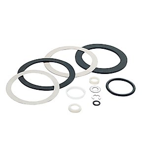Krowne 22-502 Twist and Lever Waste Drain Replacement Accessory | 3" and 3-1/2" Flange Washers; Body and Packing Nut Bushing; Plunger and Handle O-Rings; Coupling Nut and Twist Handle Snap Ring Washer