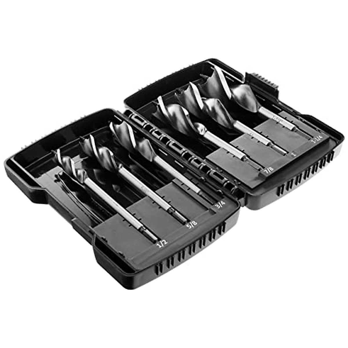 Amazon Brand - Denali Drill Bit Set, Auger, 6-Piece