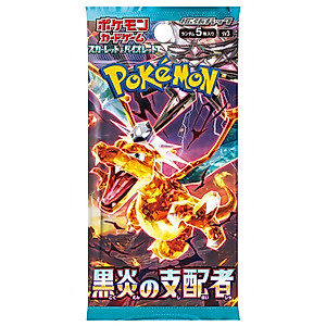 Pokemon (10 Packs) Card Game Japanese Ruler of The Black Flame SV3 Booster Pack (5 Cards Per Pack)