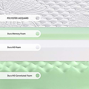 PrimaSleep 6 inch Smooth Top Foam Mattress,Memory Foam,Bed in Box,Twin