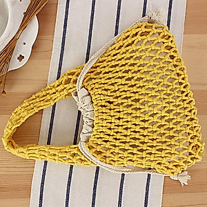 Naimo Straw Hobo Bag Handwoven Shoulder Bag Rattan Handbag Crochet Tote Weaving Summer Beach Bag