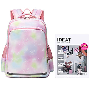 Backpack For Girls,Kids Butterfly Backpack Preschool Book Bag Kindergarten Bookbag With Lunchbox Cute School Bag