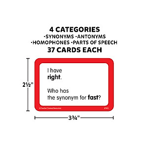 Teacher Created Resources Grades 2-3 Language Arts Game Multi, 5-1/2 x 4 x 1-3/4