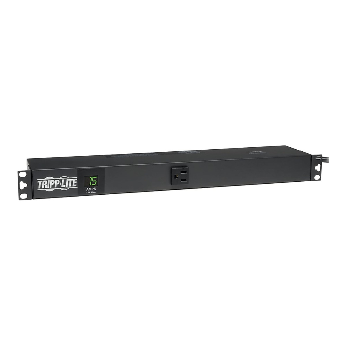 Tripp Lite Metered PDU, 15A, 13 Outlets (5-15R), 120V, 5-15P, 100-127V Input, 15 ft. Cord, 1U Rack-Mount Power, 2 Year Warranty (PDUMH15)