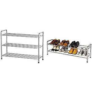 FANHAO 3-Tier Shoe Rack + 2-Tier Shoe Rack