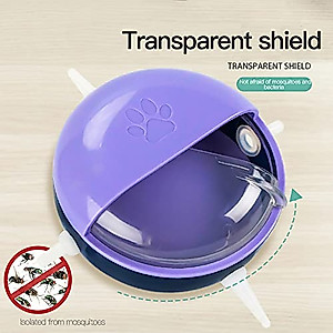 Pethumor Puppy Feeders for Multiple Puppies,4 Teats Feeder for Nursing Milk Feeder Puppy Kitten Nursing Station,180 ml Silicone Baby Pet Bubble Milk Bowl Feeder with Nipples