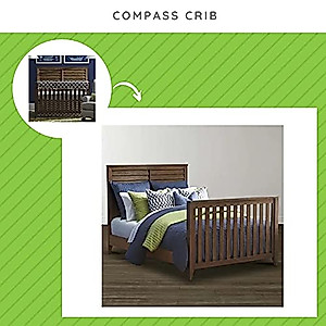 CC KITS Full-Size Conversion Kit Bed Rails for Select Bassett Baby Cribs (Cobblestone)