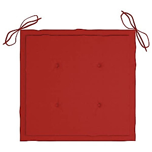 imasay Garden Chair Cushions 4 pcs Red 19.7"x19.7"x1.2" Fabric