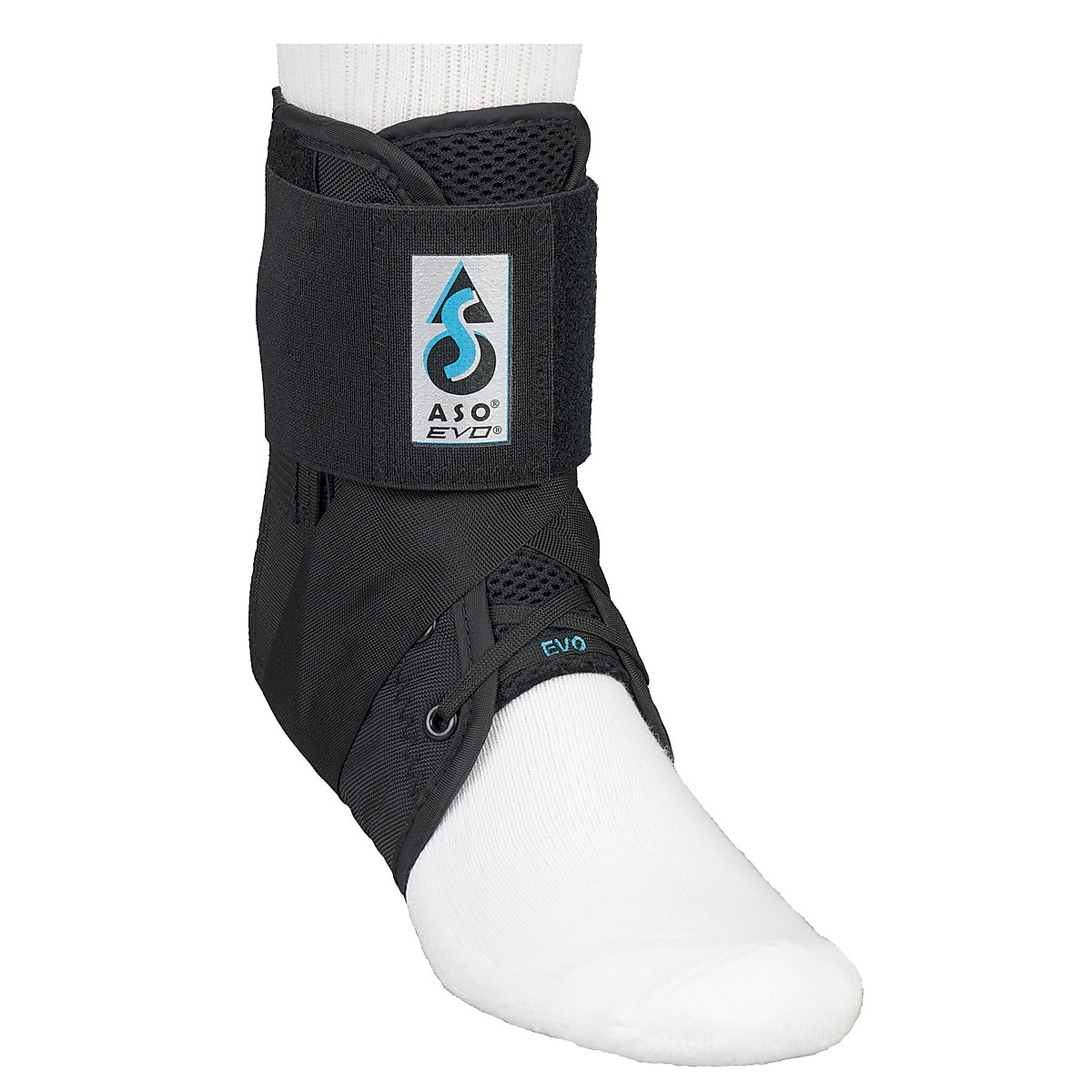 ASO EVO Ankle Stabilizer Brace (Small - Black) by Medspec/ASO Braces