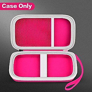 Case Only Compatible with Texas Instruments TI-30XIIS Scientific Calculator, Travel Office Calculators Storage Holder Bag with Extra Mesh Pocket for Pens, USB Cables and Accessories - Red