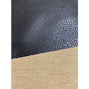 Mybecca Faux Leather Vinyl Fabric Color : Dark Brown Buffalo Bill by The Yard
