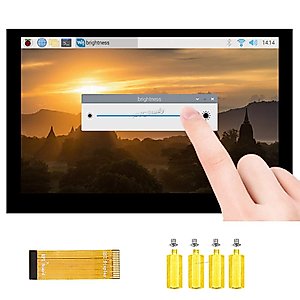 for Raspberry Pi 5inch LCD Capacitive Touch Display Screen 800×480 5inch LCD DSI Interface for Raspberry Pi 4 3 2 Model B B+ A+ Raspbian Retropie Ubuntu Kali WIN10 IoT Driver Free @XYGStudy