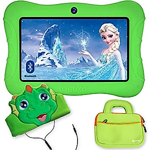 Contixo V9 Kids Tablet and H1 Kids Headphones Bundle, 7-inch HD, Ages 3-7, Toddler Tablet with Camera, Parental Control - Android 10, 32GB