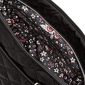 Vera Bradley Women's Performance Twill Multi-Strap Shoulder Satchel Purse, Black, One Size