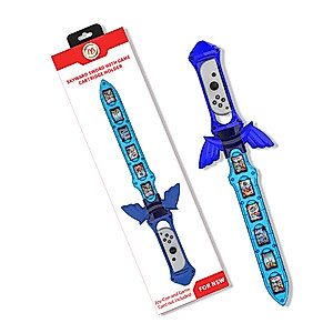 EJGAME Switch Sports Accessories,Game Sword Compatible with Switch Sports Chambara (Swordplay)/Legend of Zelda: Tears of the Kingdom/Skyward Sword HD,with 12 Game Card Slots(1 Pack)