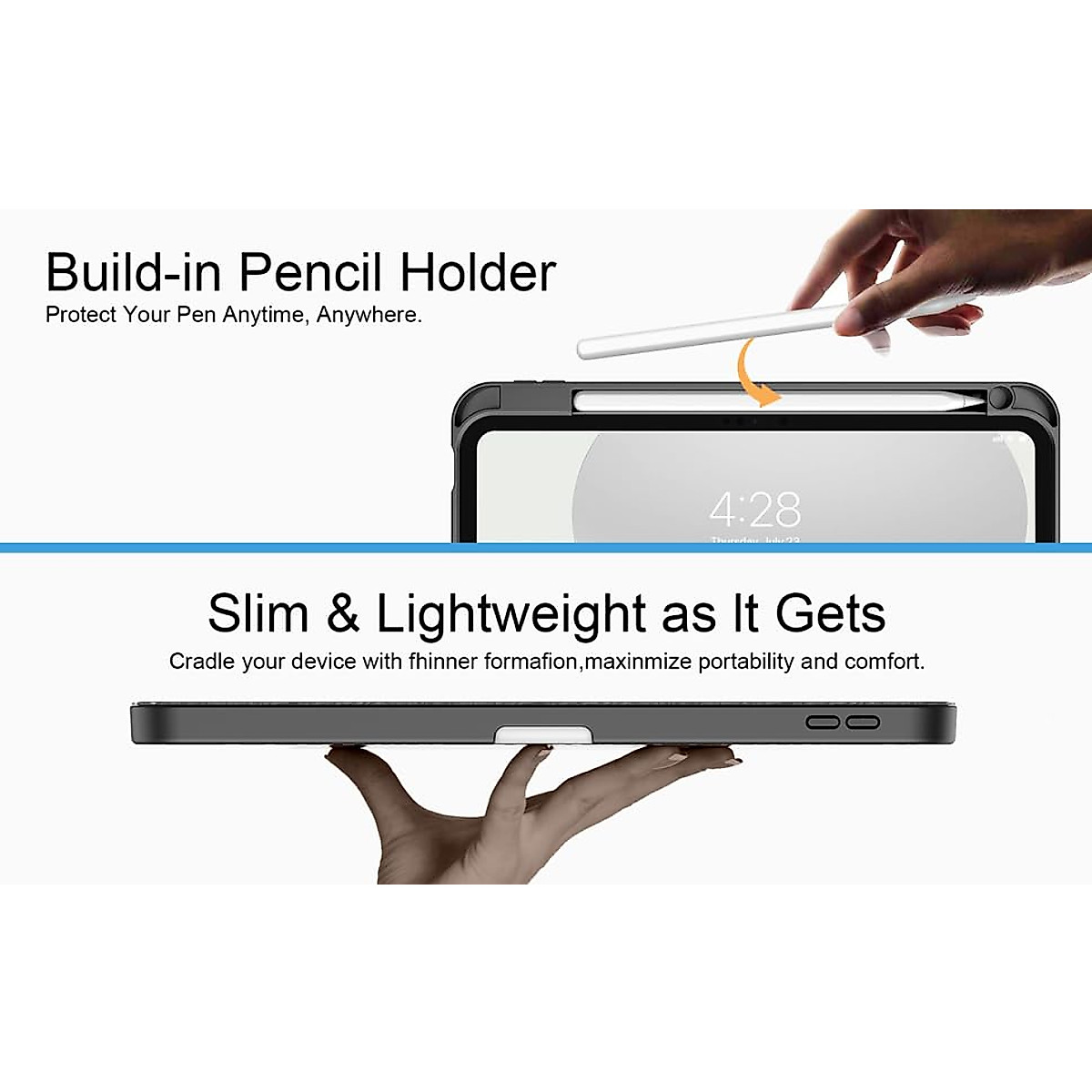 Case for iPad Air 5th / 4th Generation 10.9 Inch (2022/2020), Premium PU Leather Folding Stand Shell Soft TPU Back Cover with Pencil Holder Auto Wake/Sleep, Magic Map Vintage