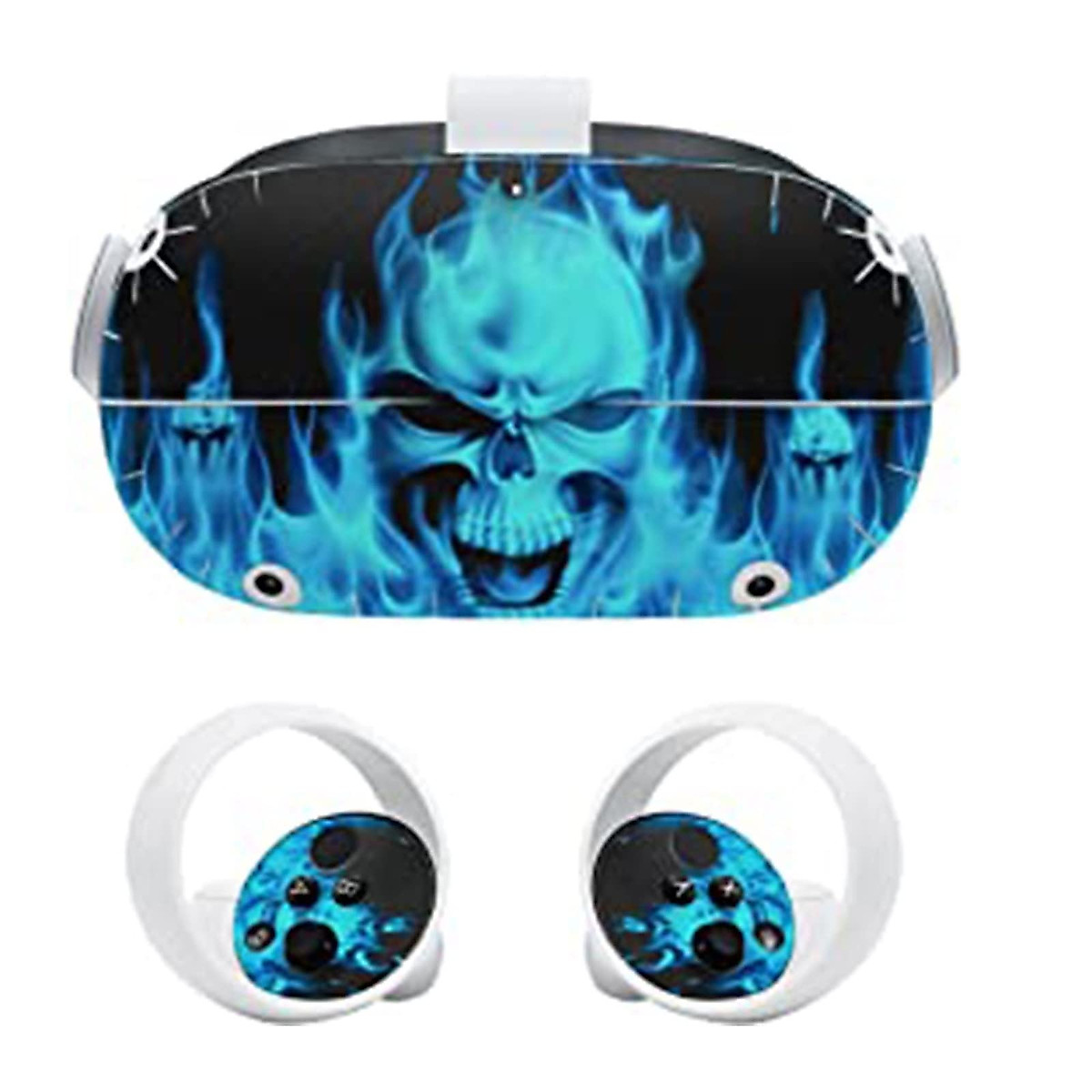 Stickers Skin for Oculus Quest 2 VR Headset Controller Stickers Gaming Virtual Reality Headset Protective Accessories (Color : 1)
