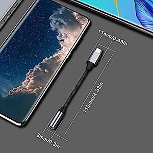 USB C to 3.5mm Headphone Adapter for Samsung S23 S22 Ultra S21 S20 FE Galaxy A53 5G, DAC Chip USB C Audio Adapter USB Type C to Aux Dongle Converter for Oneplus 10 Pro 9 8T Pixel 7 6A 5 iPad Pro Grey
