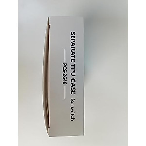 HEYSTOP Switch Case and Screen Protector - Dockable Soft TPU Protective Cover for Nintendo Console With 6 Thumb Grips and Accessories