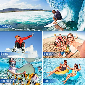 ProCase 4 Pack Waterproof Phone Pouch Dry Bag Underwater Case for iPhone 15 14 13 12 Pro Max 11 Pro Max 13 Mini Xs Max XR X 8 7, Galaxy S23 S22 S21 Ultra Note up to 7" -Black