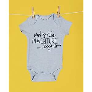 Pregnancy Gift Est 2023 - New Mommy and Daddy Est 2023 11 oz Black Mug Set with "And So The Adventure Begin" Romper (0-3 Months) - Top Mom and Dad Gift Set for New and Expecting Parents to Be