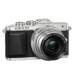Olympus E-PL7 16MP Mirrorless Digital Camera with 3-Inch LCD with 14-42mm EZ Lens (Silver) - International Version