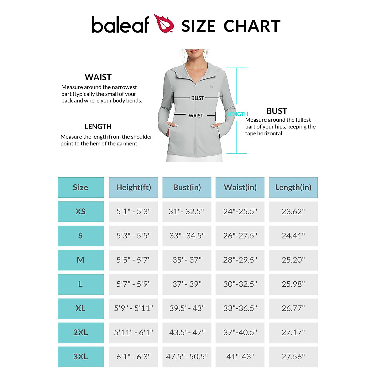 BALEAF Women's UPF 50+ Sun Jacket Quickly Dry Lightweight Moisture Wicking Sunscreen Sun Protection Shirt with Pockets Outdoor Hiking Performance Grey XL